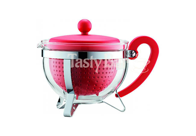 Купить заварной чайник Bodum Chambord 1л. красный в магазине Tastybar
